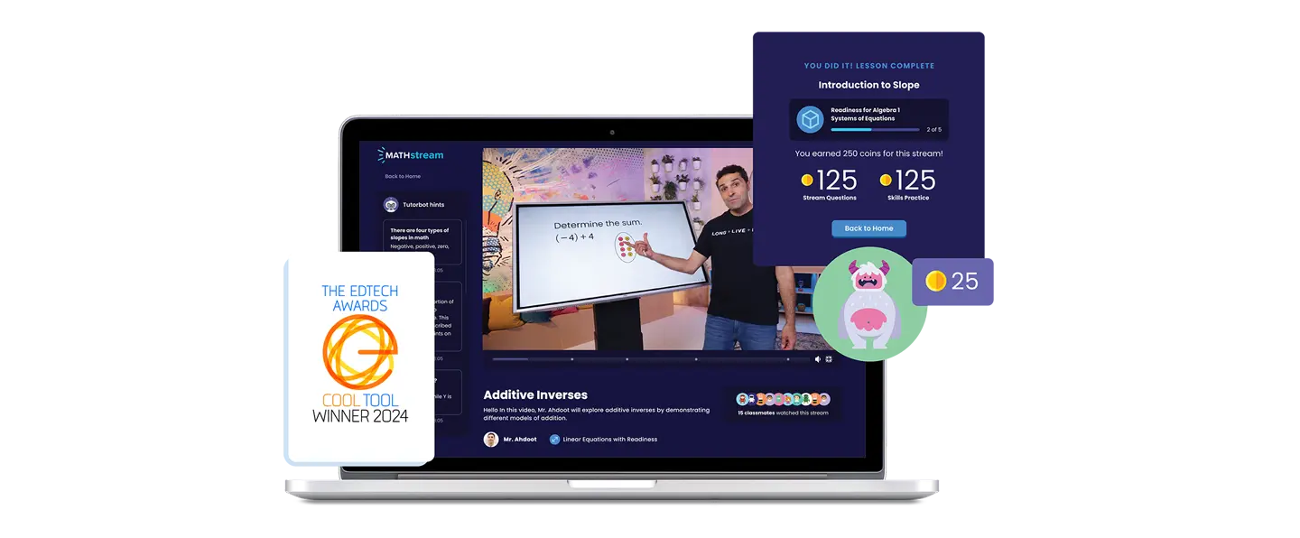 MATHstream by Carnegie Learning | Interactive Math Supplement for Grades 6-12